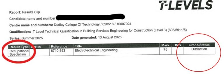 Understanding my T Level Results - Dudley College of Technology